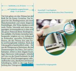 Typografie: der »Optische Randausgleich« macht den Blocksatz schön ...