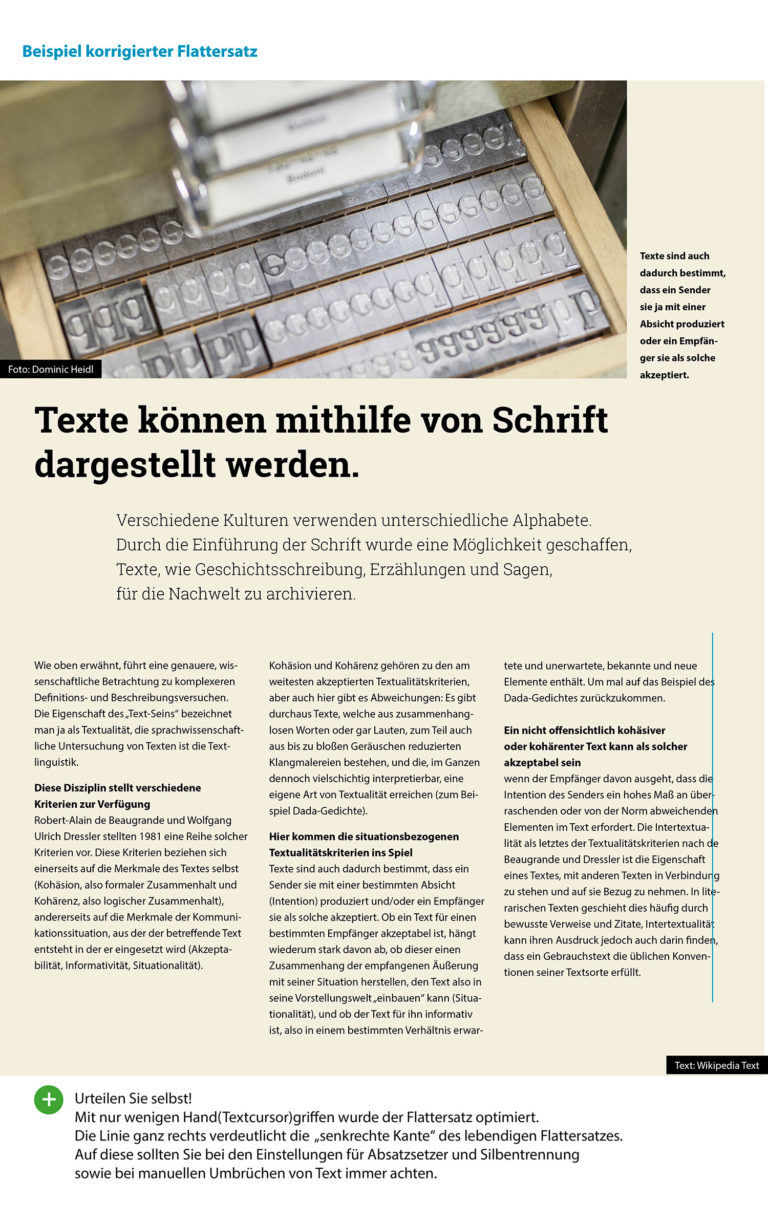 Typografie: Flattersatz soll flattern … – TypeSCHOOL: Workshops zu ...