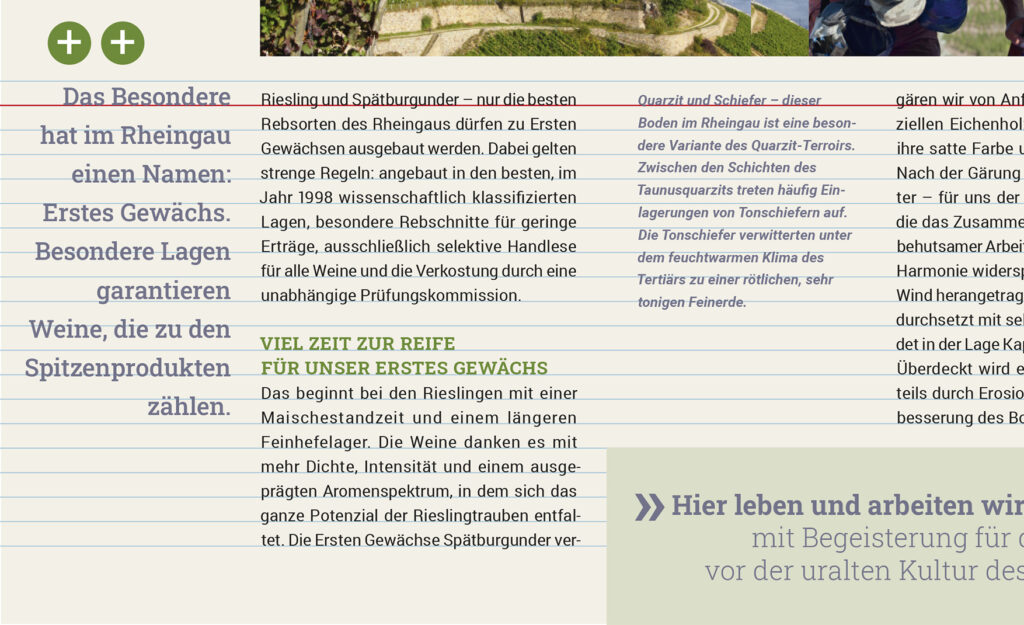 Typografie Praxis-Tipp: Anordnung von Text mit unterschiedlichen ...