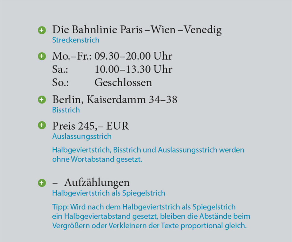 Auf den Strich gekommen: Typografische Striche richtig setzen ...